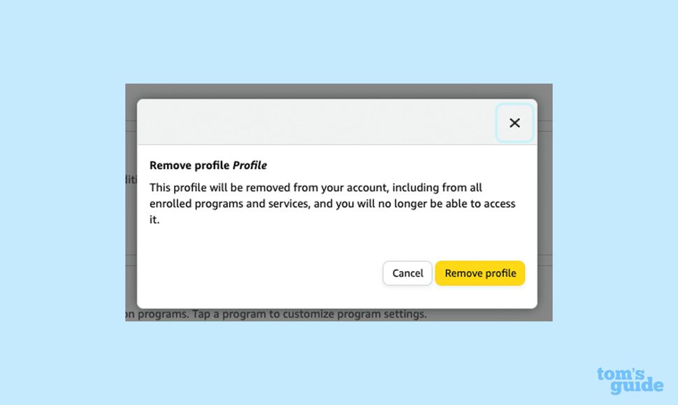 How to delete an Alexa profile | Tom's Guide