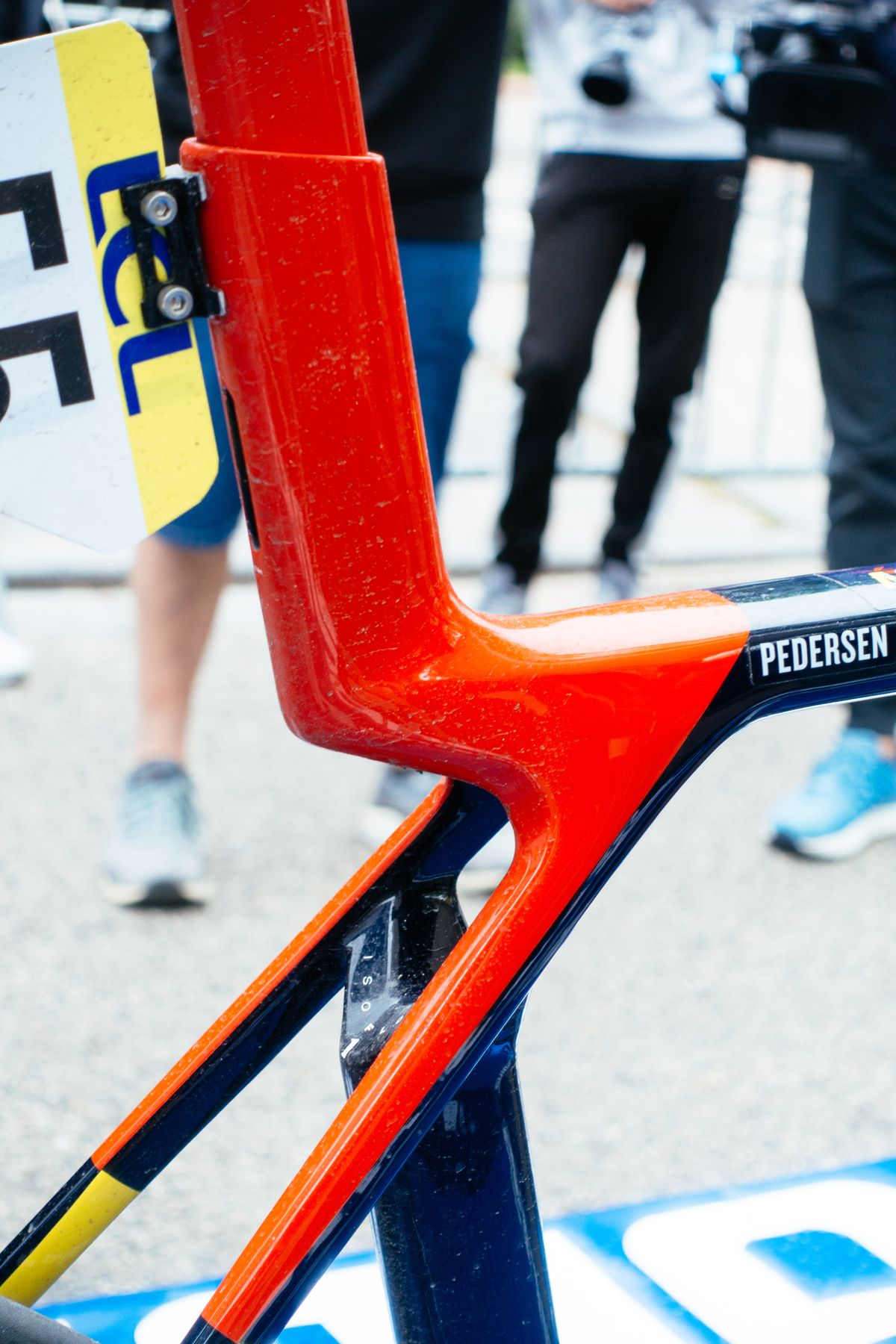 Mads Pedersen's unreleased new Trek, fresh from the finish line of the ...