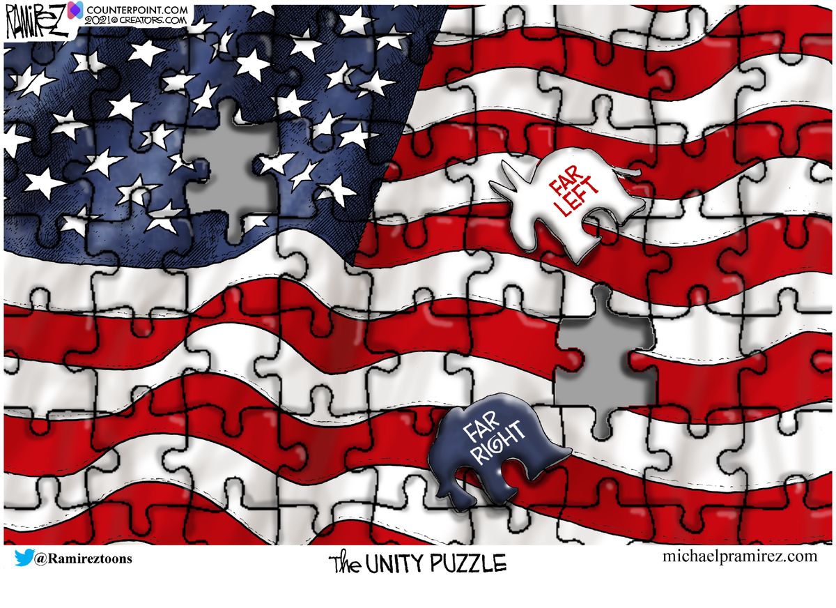 Political Cartoon U.S. GOP Democrats unity | The Week
