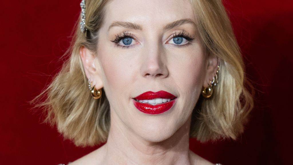 Katherine Ryan's graphic cherry jumper is the antidote for knitwear ...