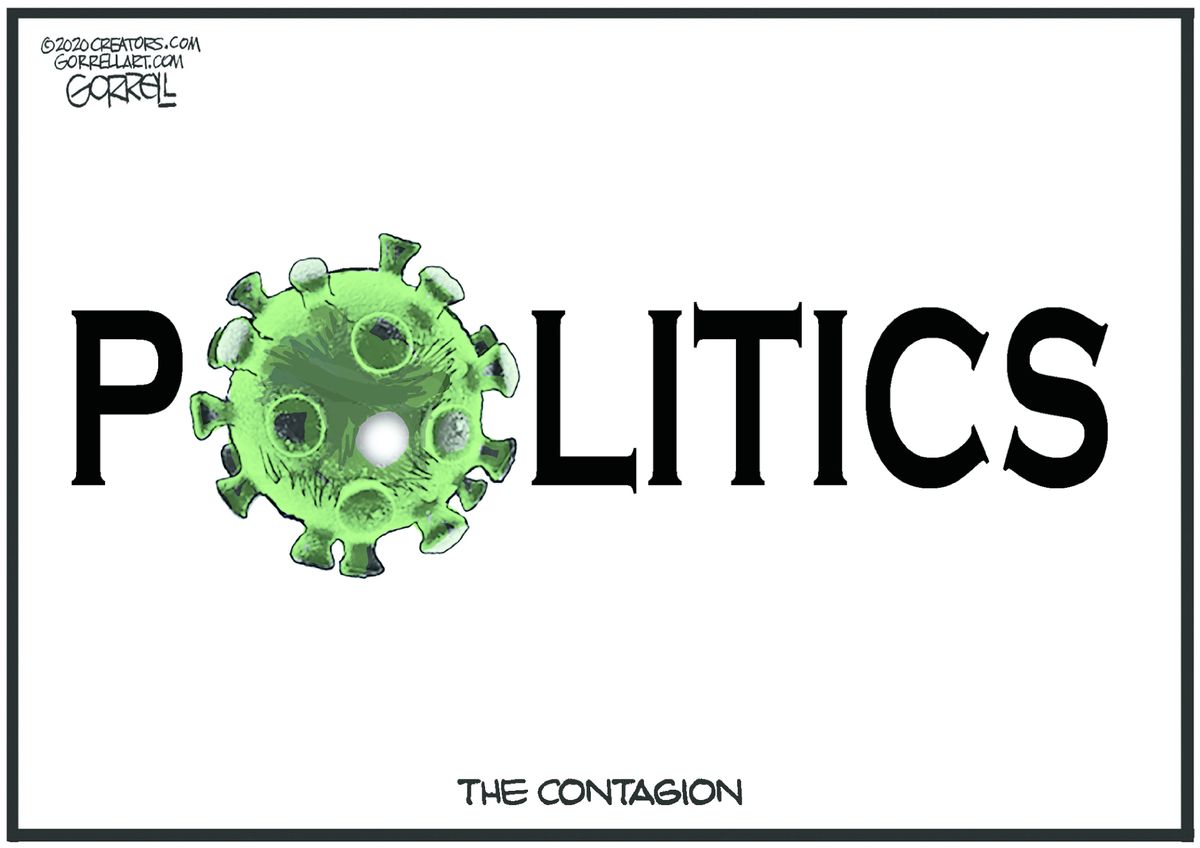 Editorial Cartoon U.S. coronavirus politics contagion | The Week