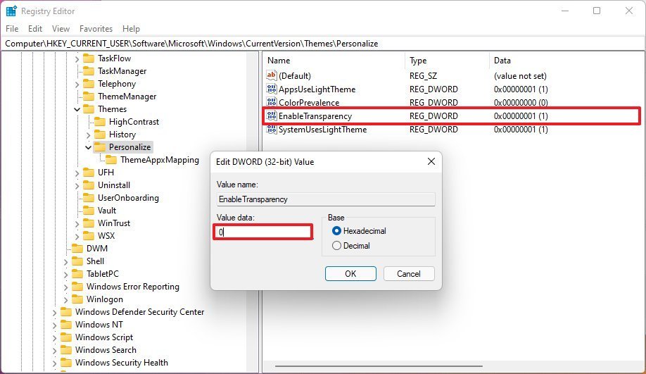 How To Disable Transparency Effects On Windows 11 Windows Central