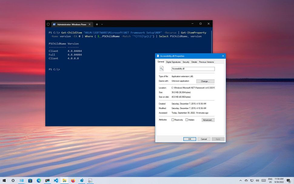 How To Check Net Framework Version On Windows 10 Windows Central
