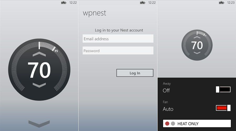 Control your Nest Learning Thermostat with wpnest for Windows Phone ...