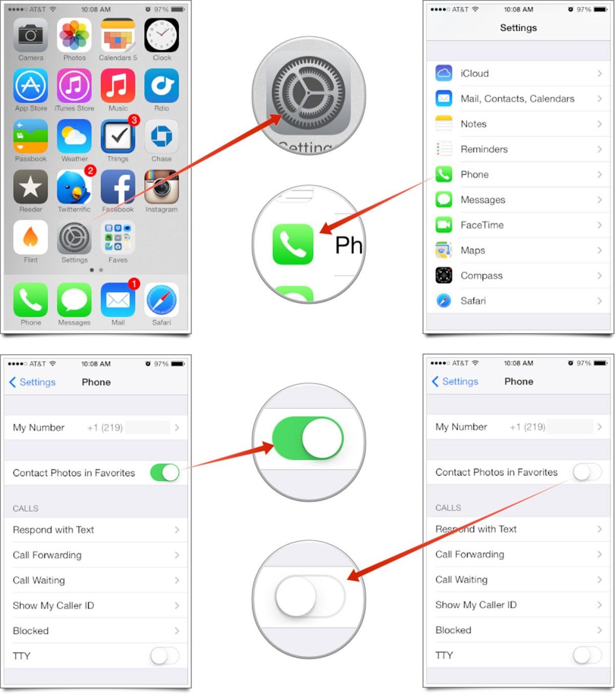 How to disable contact photos for Favorites in the iOS 7 Phone app | iMore