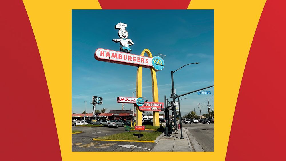 Wait, there are still McDonald's with one arch in their logo ...