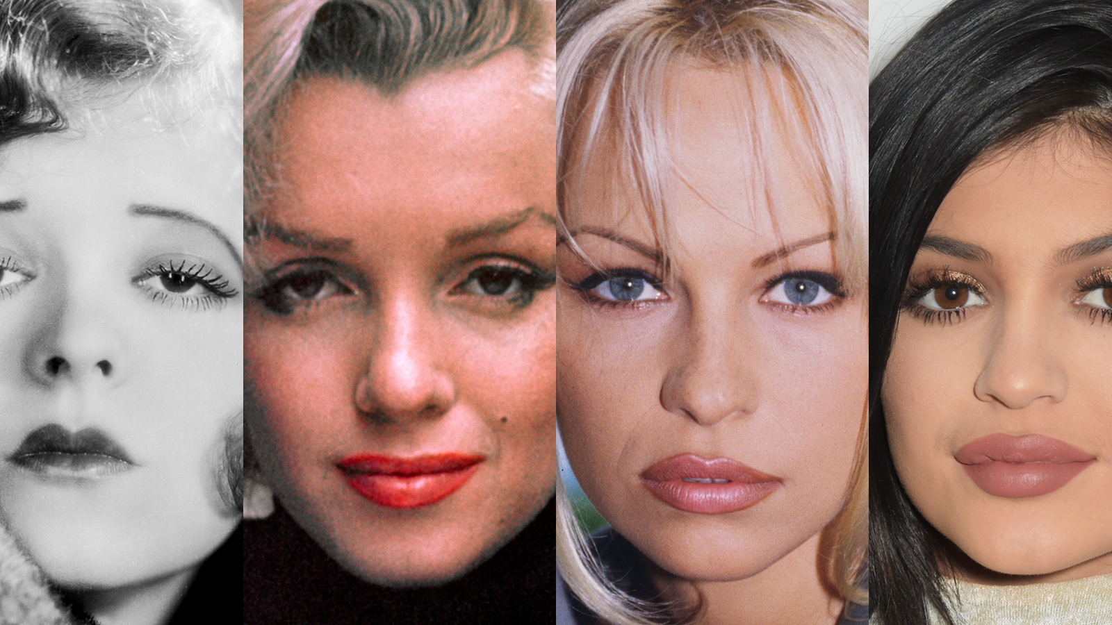 Overdrawn Lips History - Lipliner Through the Years | Marie Claire