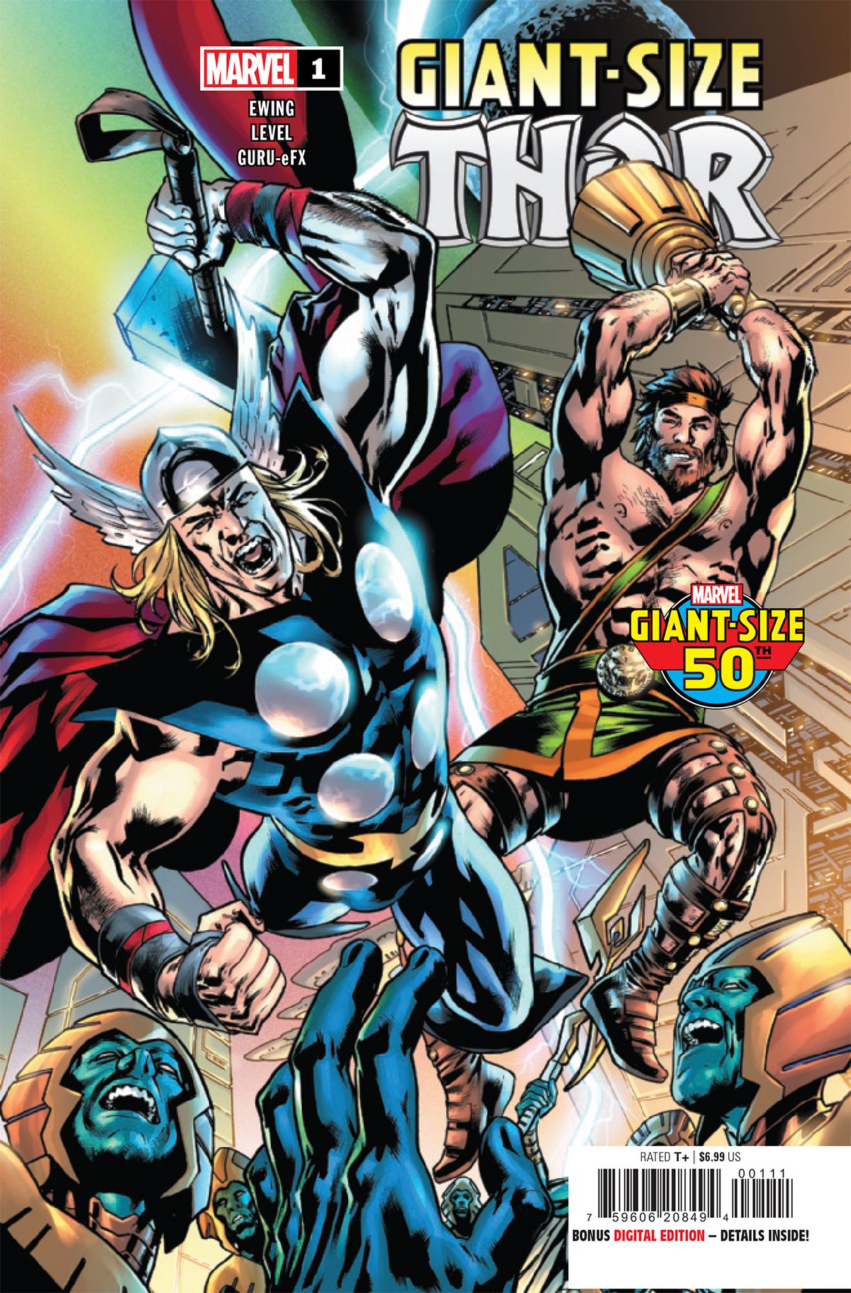Giant-Size Thor #1 pits Hercules and Thor against a literal Giant-Size ...