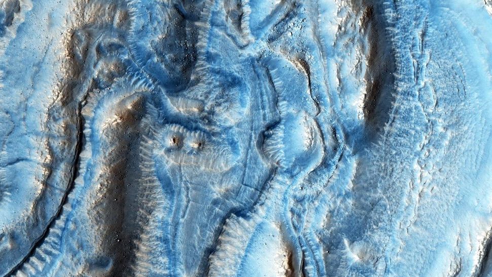 Mars glaciers were slowed by fast drainage and weak gravity | Space