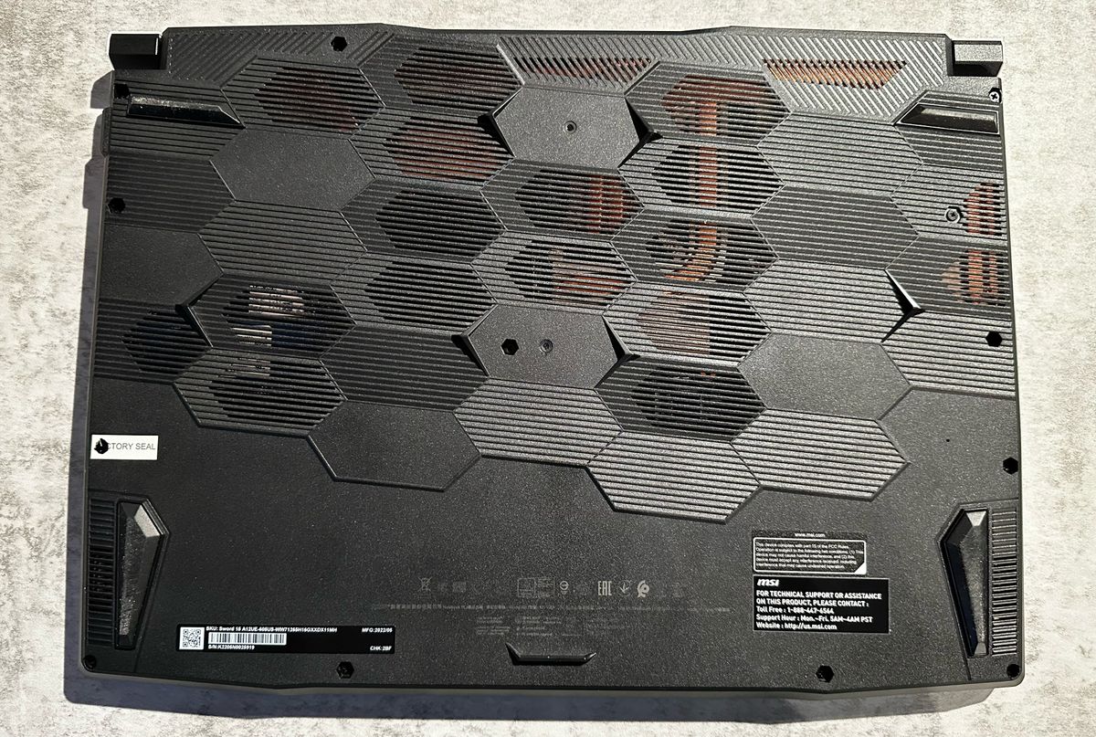 MSI Sword 15 Review: Good Performance, Loud Fans | Tom's Hardware