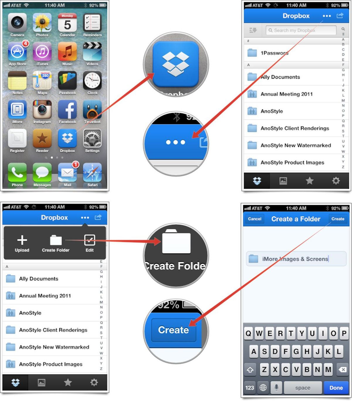 How to create a new folder in Dropbox for iOS | iMore