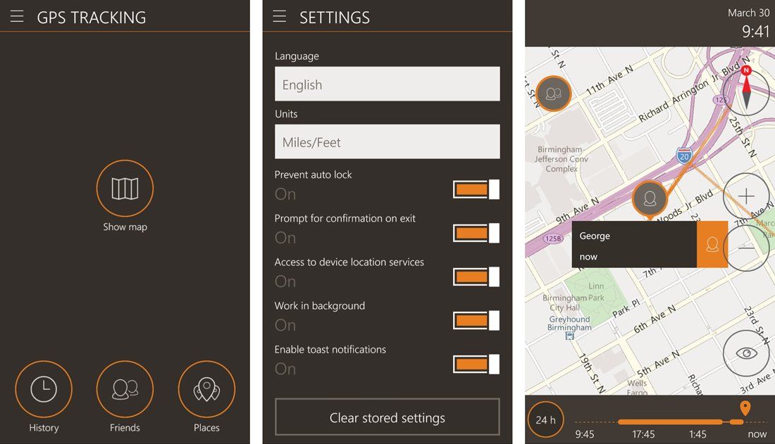 GPS Tracking 4D - location management from your Windows Phone | Windows ...