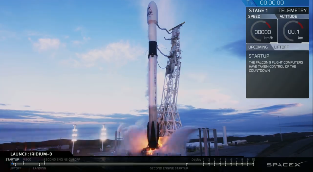 In Photos Spacex Falcon 9 Rocket Launches The Last Iridium