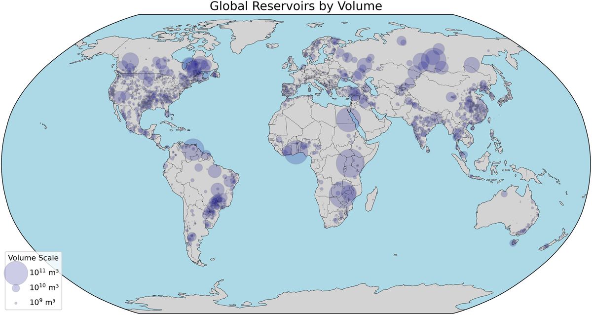Dams around the world hold so much water shifted Earth's