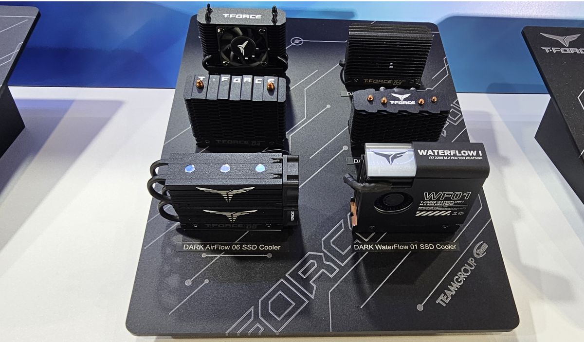 Team Group shows off new PCIe 5.0 SSDs for AI, SSD coolers, and a ...