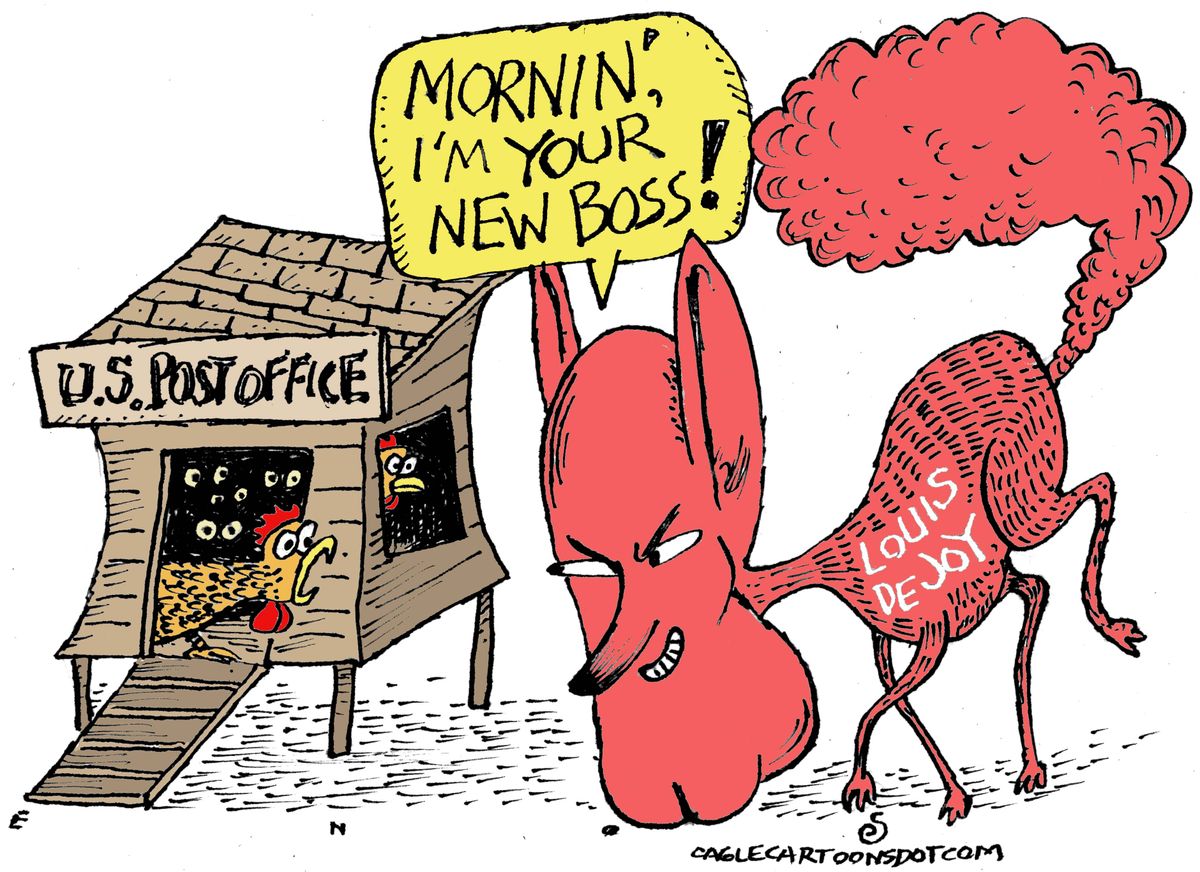 Political Cartoon U.S. USPS Post Office Trump Louis DeJoy Devil | The Week