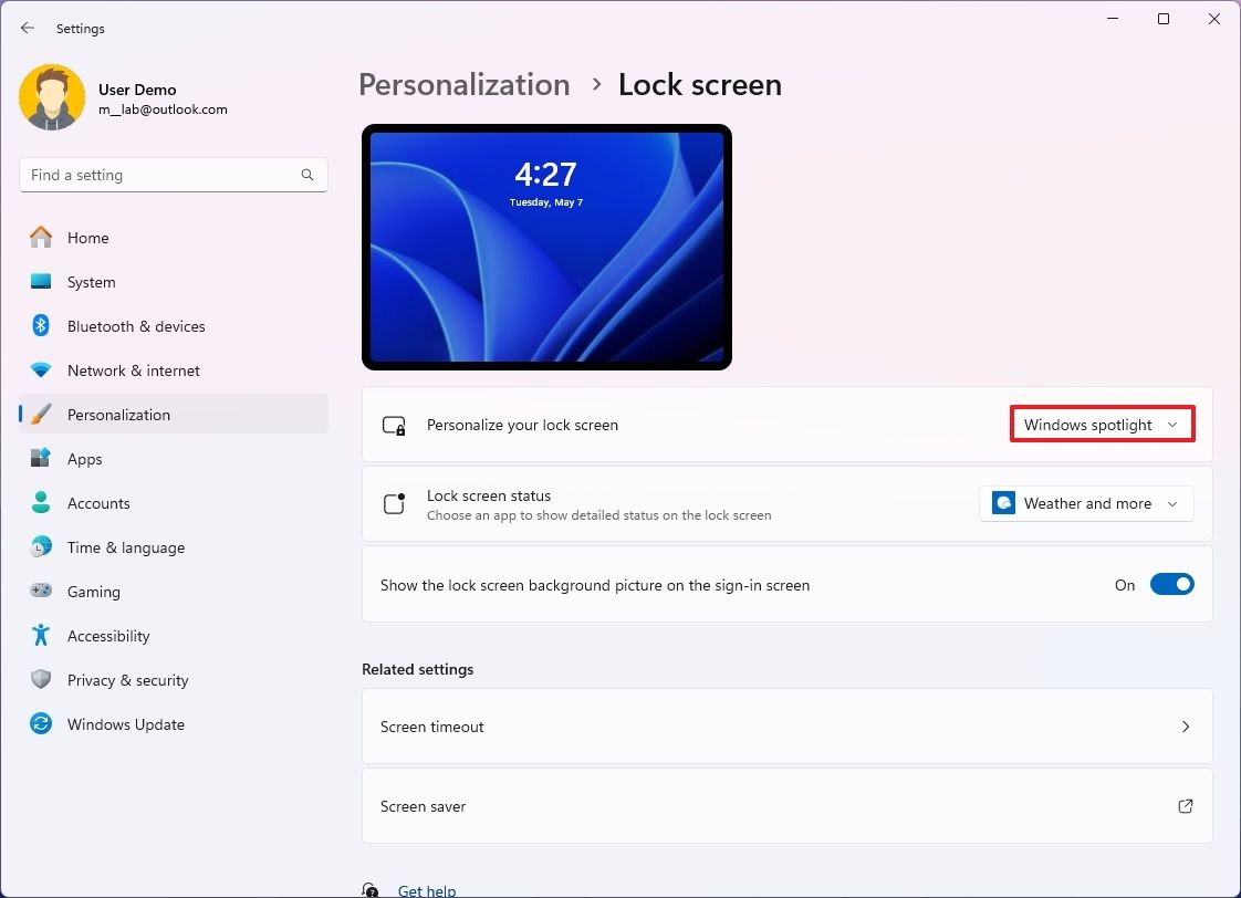 How to customize Lock screen settings on Windows 11 | Windows Central