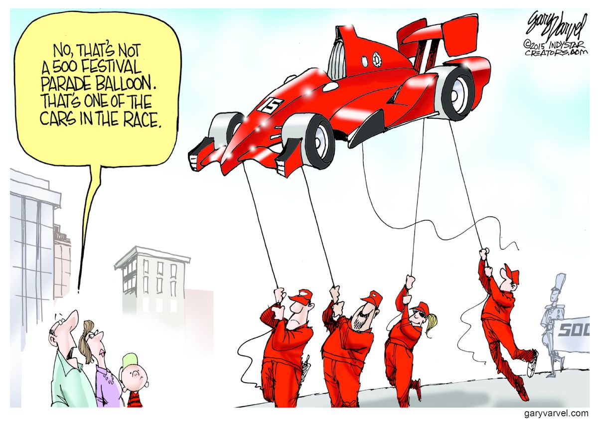 Editorial cartoon U.S. Indy 500 | The Week