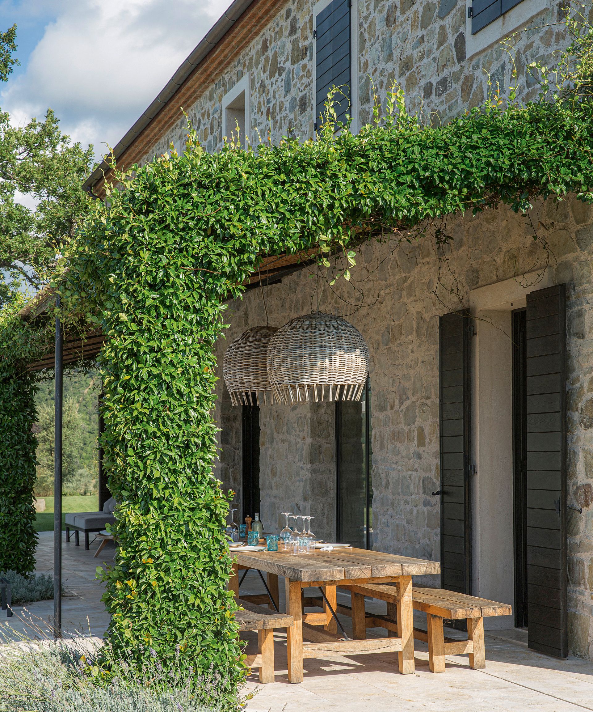 This Tuscan villa showcases a natural and neutral modern rustic ...