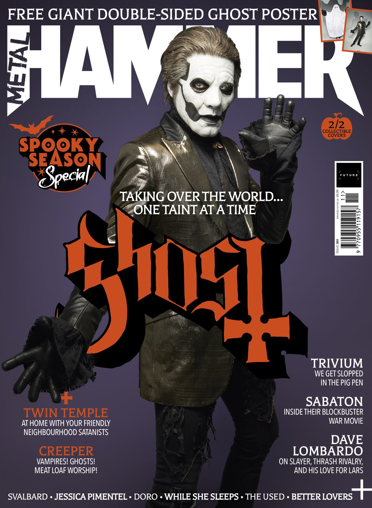 Ghost return to the cover of Metal Hammer – and there are two covers to ...