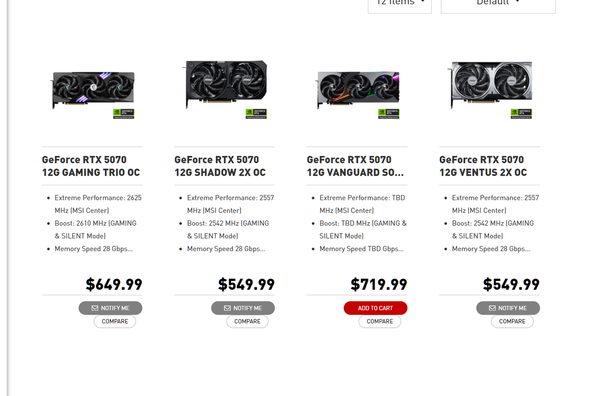 Nvidia RTX 5070 launch day live: Heaps of non-MSRP cards and a handful ...