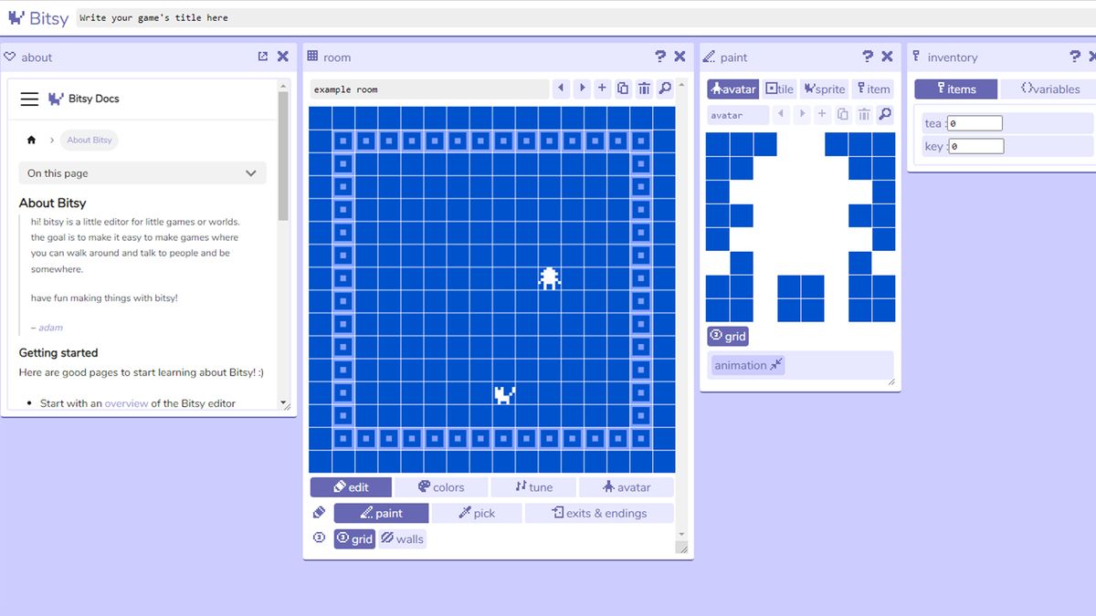 How anyone can easily create a game on a Mac using Bitsy with these simple steps | iMore