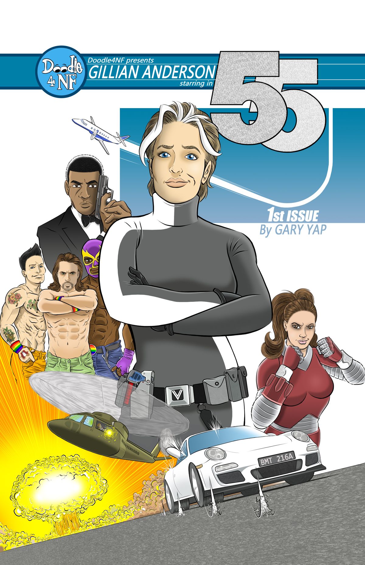 Gillian Anderson stars in her own comic book to raise money for a good ...