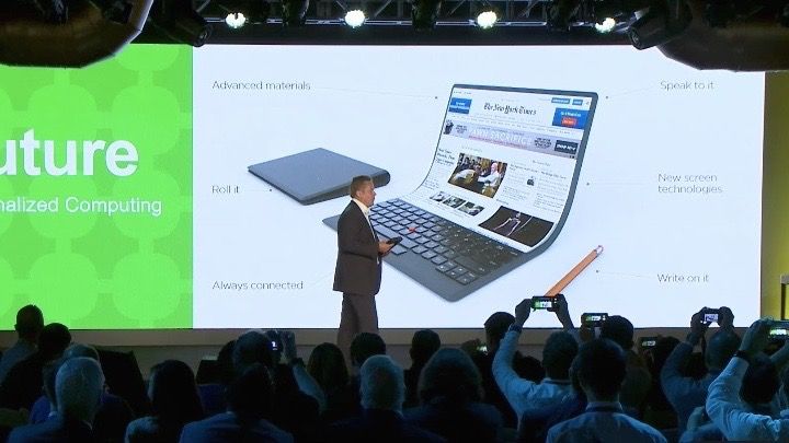 Lenovo's latest concept is a flexible laptop with a screen you can bend ...
