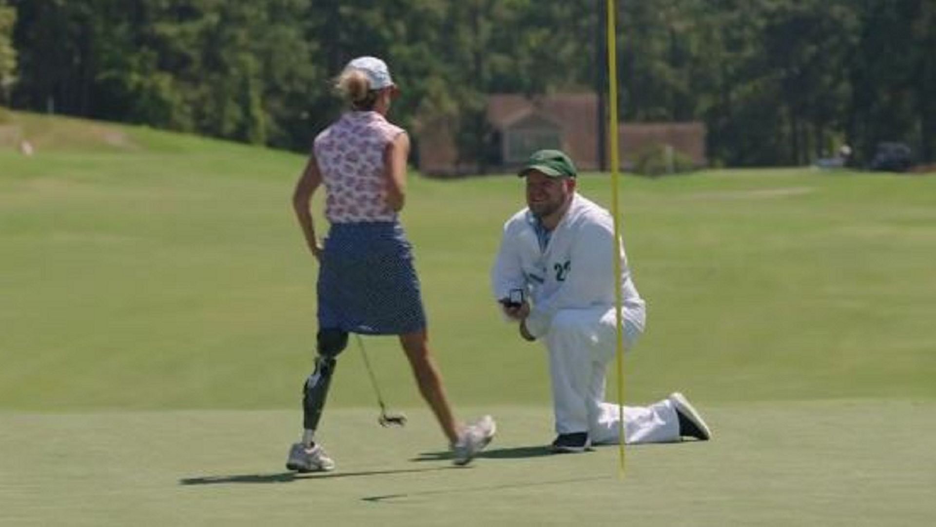 Caddie Proposes To Player On 18th Green At US Adaptive Open | Golf Monthly