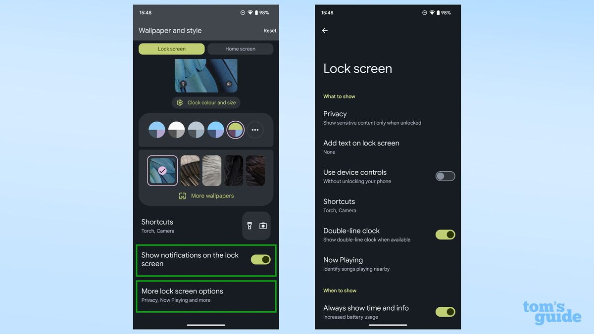 How to customize your lock screen in Android 14 | Tom's Guide