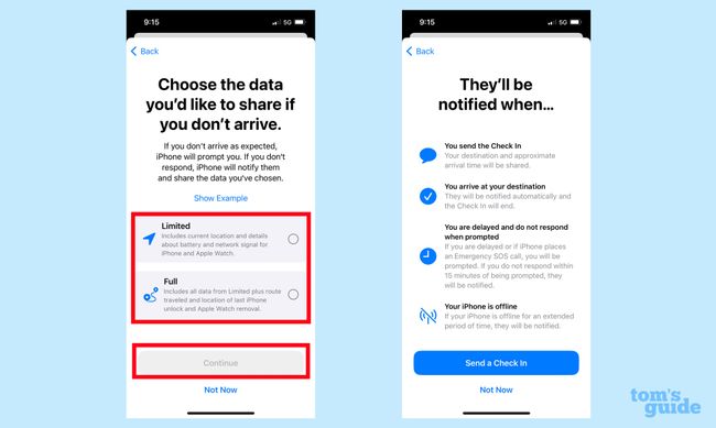 How to use the Check In feature in iOS 17 | Tom's Guide