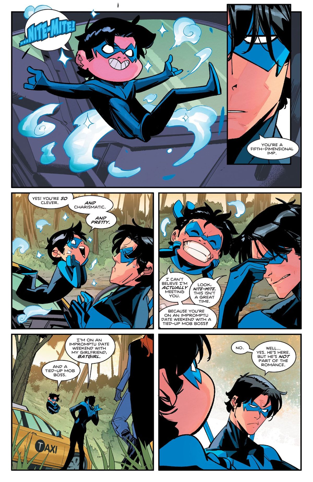 Nightwing #98 introduces Dick Grayson to his biggest and tiniest fan ...