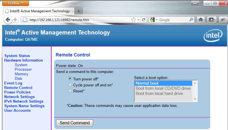 Intel AMT Web Interface, Continued - Intel vPro: Three Generations Of Remote Management | Tom's ...