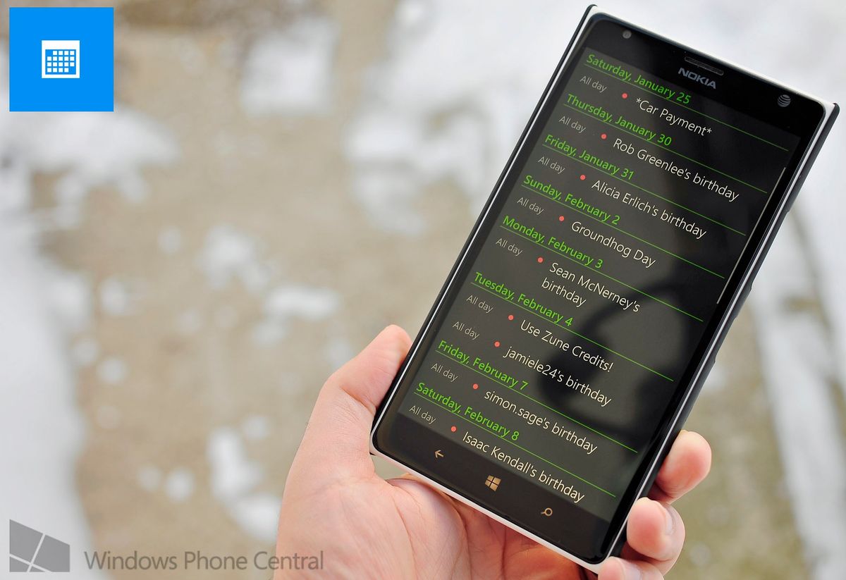 Agenda view comes to refined calendar app Cal 1.2 for Windows Phone ...