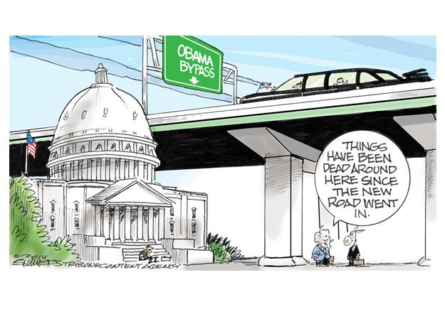 Political cartoon Obama executive order | The Week