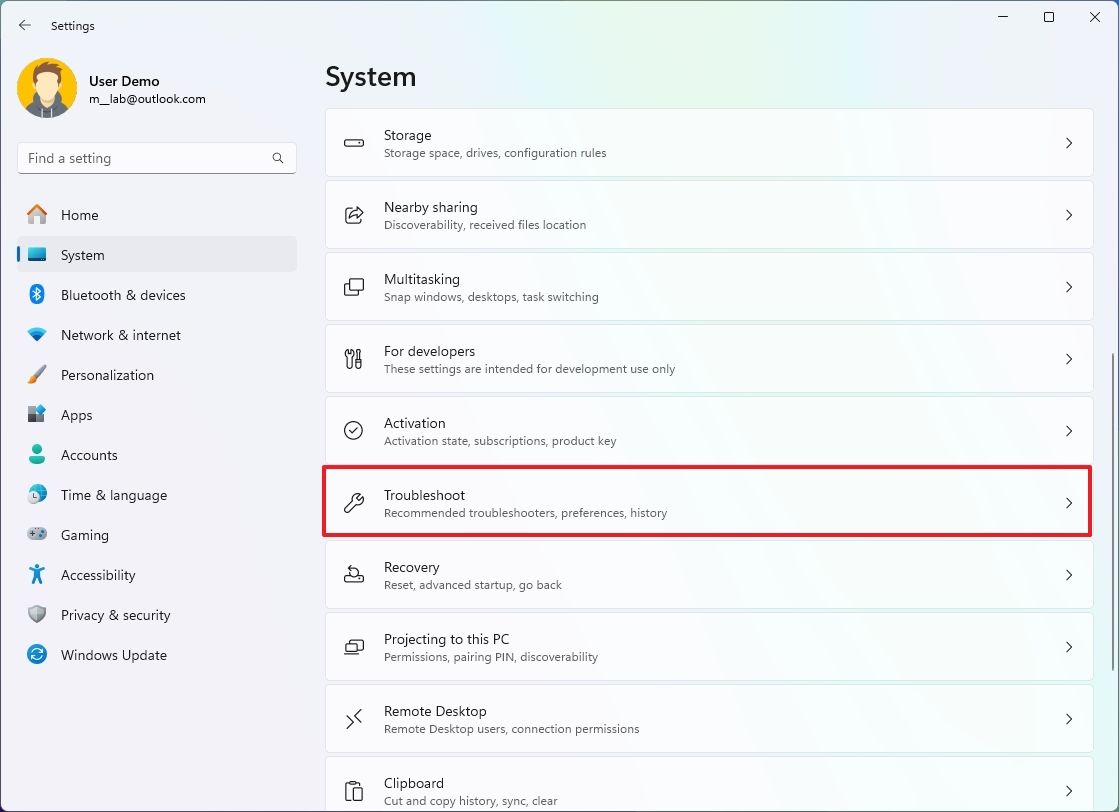How to use the Troubleshoot feature to fix problems on Windows 11 ...