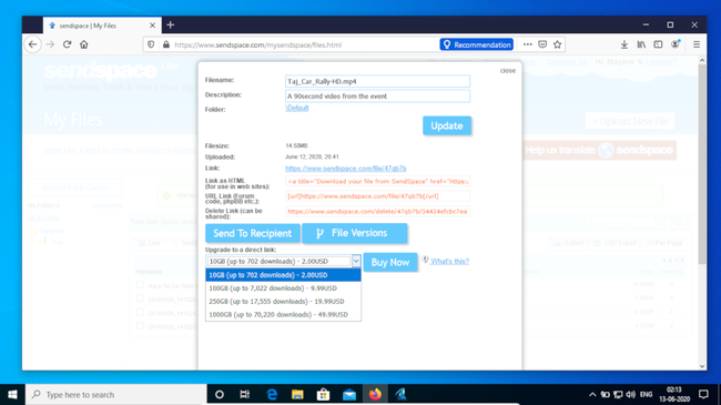 Sendspace file sharing review | TechRadar
