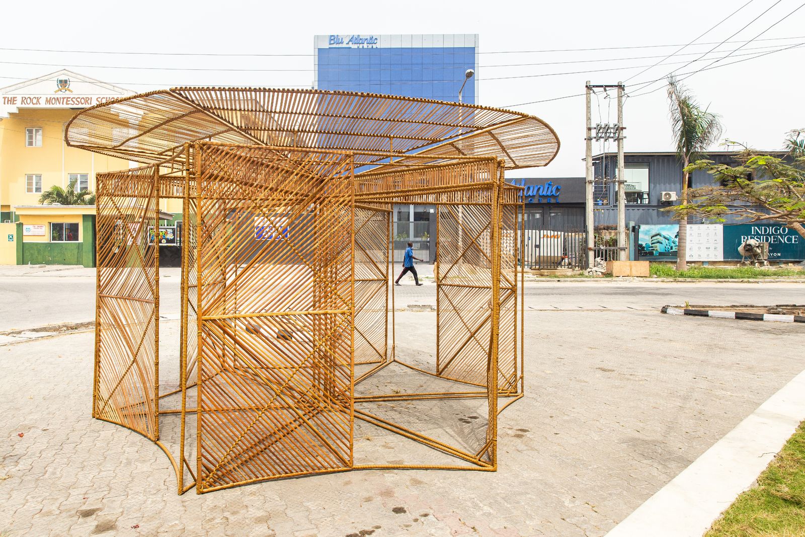 Nmbello Studio's bamboo kiosk for Waf skate brand | Wallpaper*