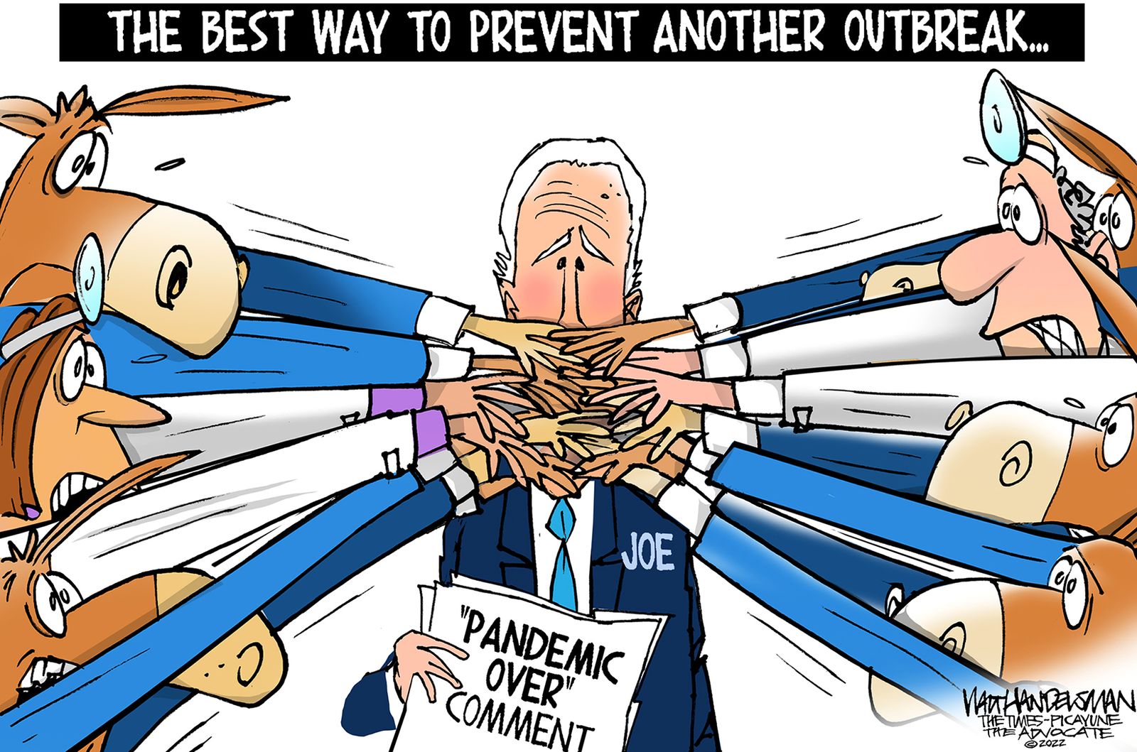5 scathingly funny cartoons about Biden's 'pandemic is over' gaffe ...