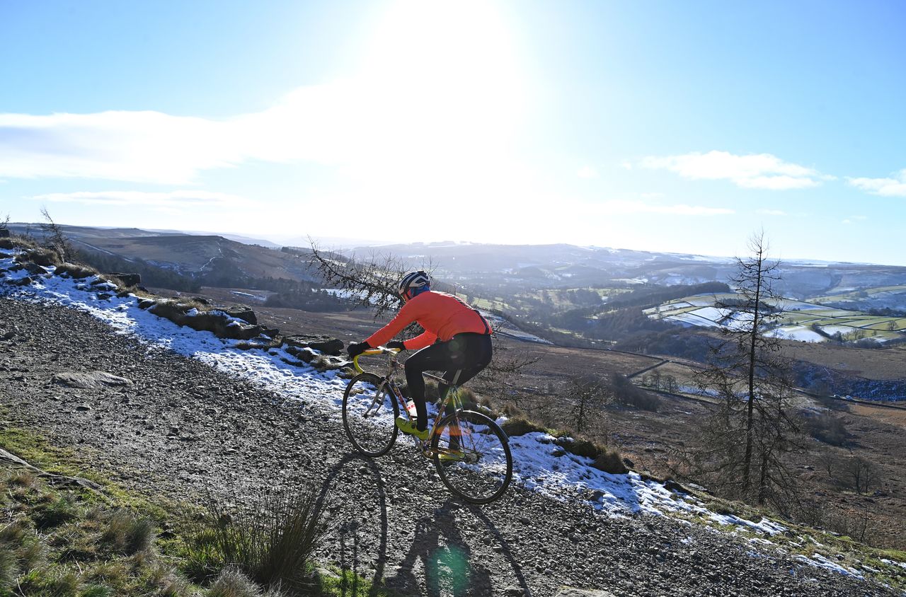 'Forcing a 69-inch gear up a 15% gradient on a muddy track with 23mm ...