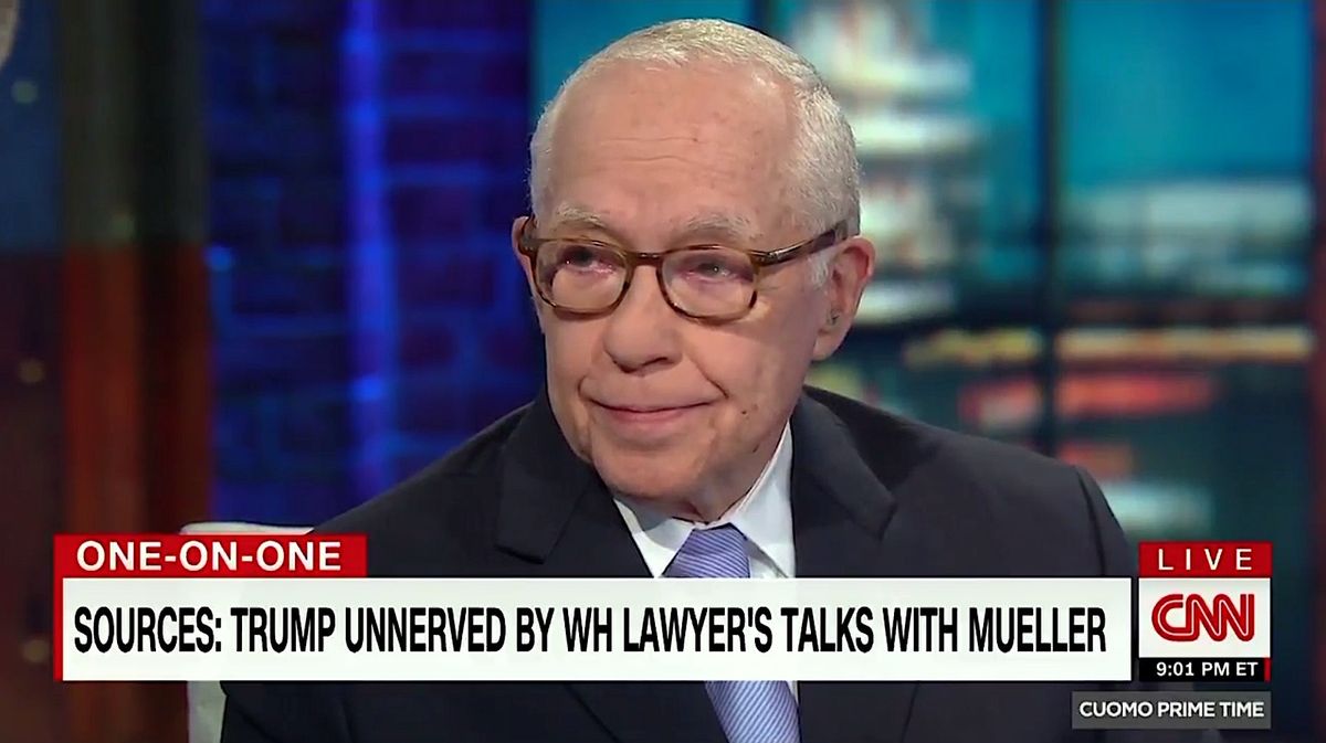 Trump defender Michael Mukasey grimaces on CNN at Trump's 'zany' claim ...