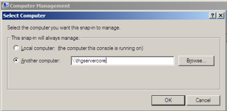 Remote Configuration With The mmC - Windows Server 2008 Core ...