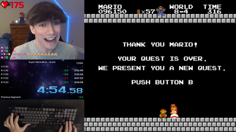 Super Mario Bros. speedrunner sets a new world record on a PC using ...