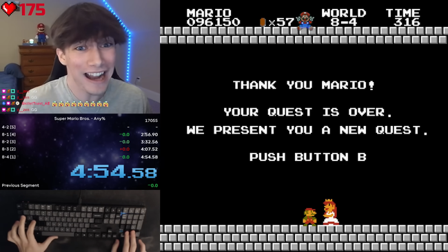 Super Mario Bros. speedrunner sets a new world record on a PC using ...
