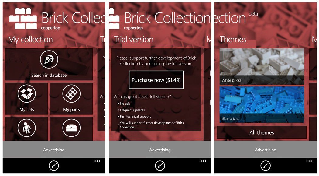 Brick Collection, helping you keep track of all your Lego parts ...