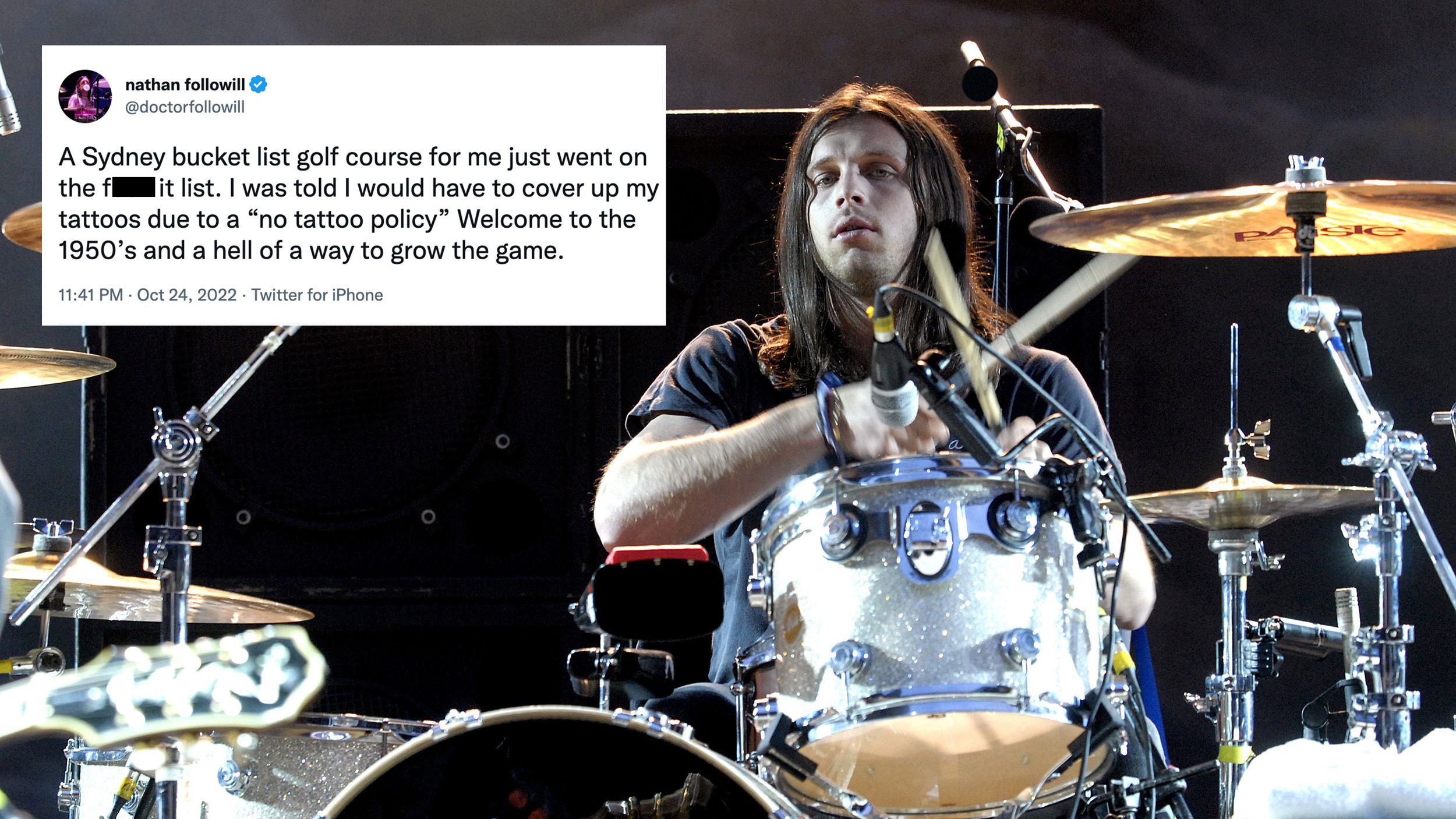 Kings Of Leon Drummer Hits Out At 'Bucket List' Sydney Course Over ...