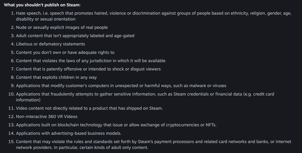 Steam's got a new rule that puts the kibosh on 'certain kinds of adult ...