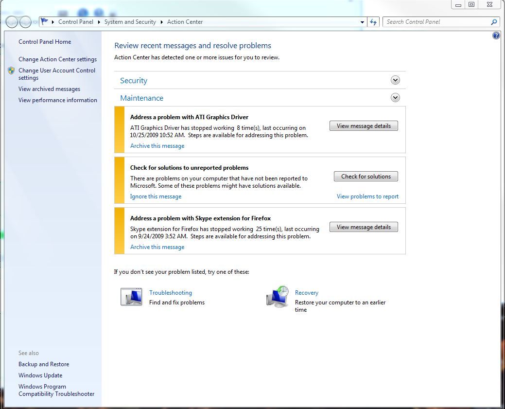 The Windows Action Center - Troubleshooting Windows 7 With Microsoft's ...