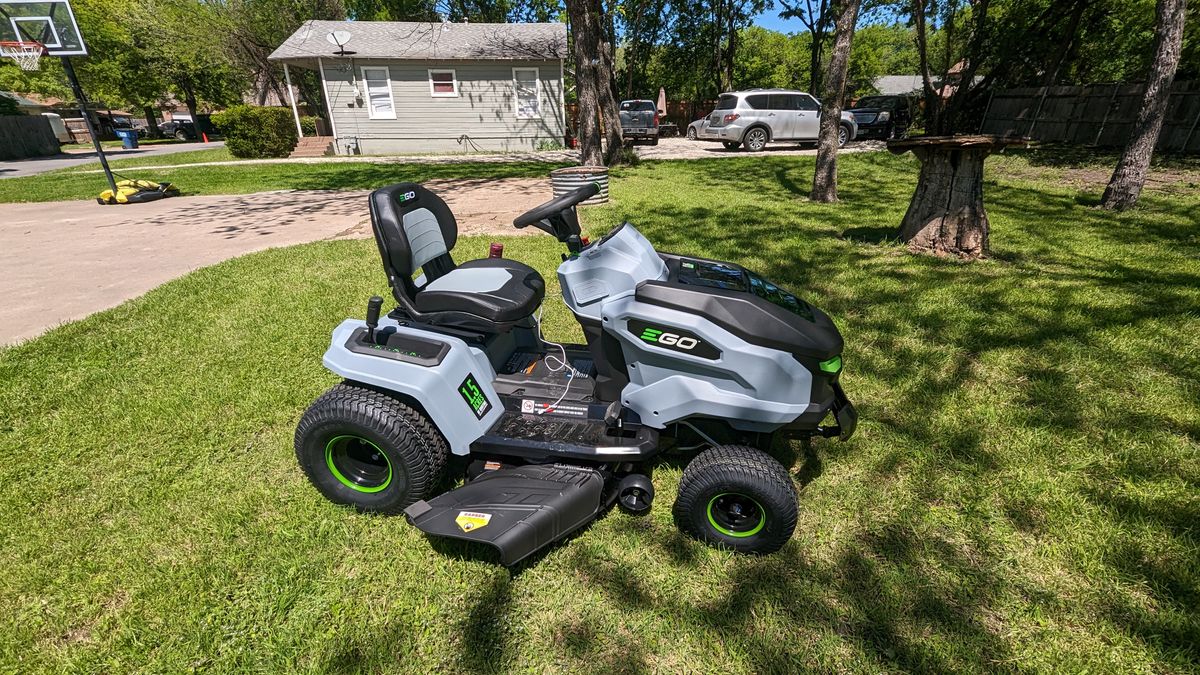 EGO TR4204 Power+ 42in T6 Lawn Tractor review: a battery-powered riding ...