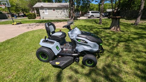 EGO TR4204 Power+ 42in T6 Lawn Tractor review: a battery-powered riding ...